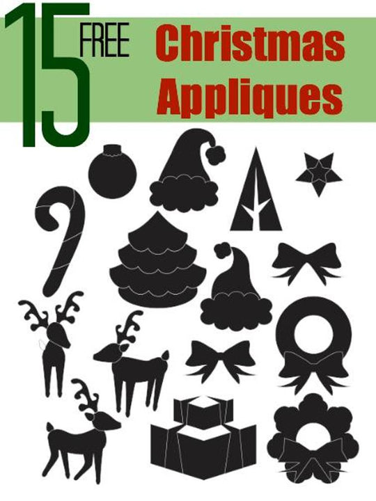 15 Christmas Appliques - FREE – CraftWeekly